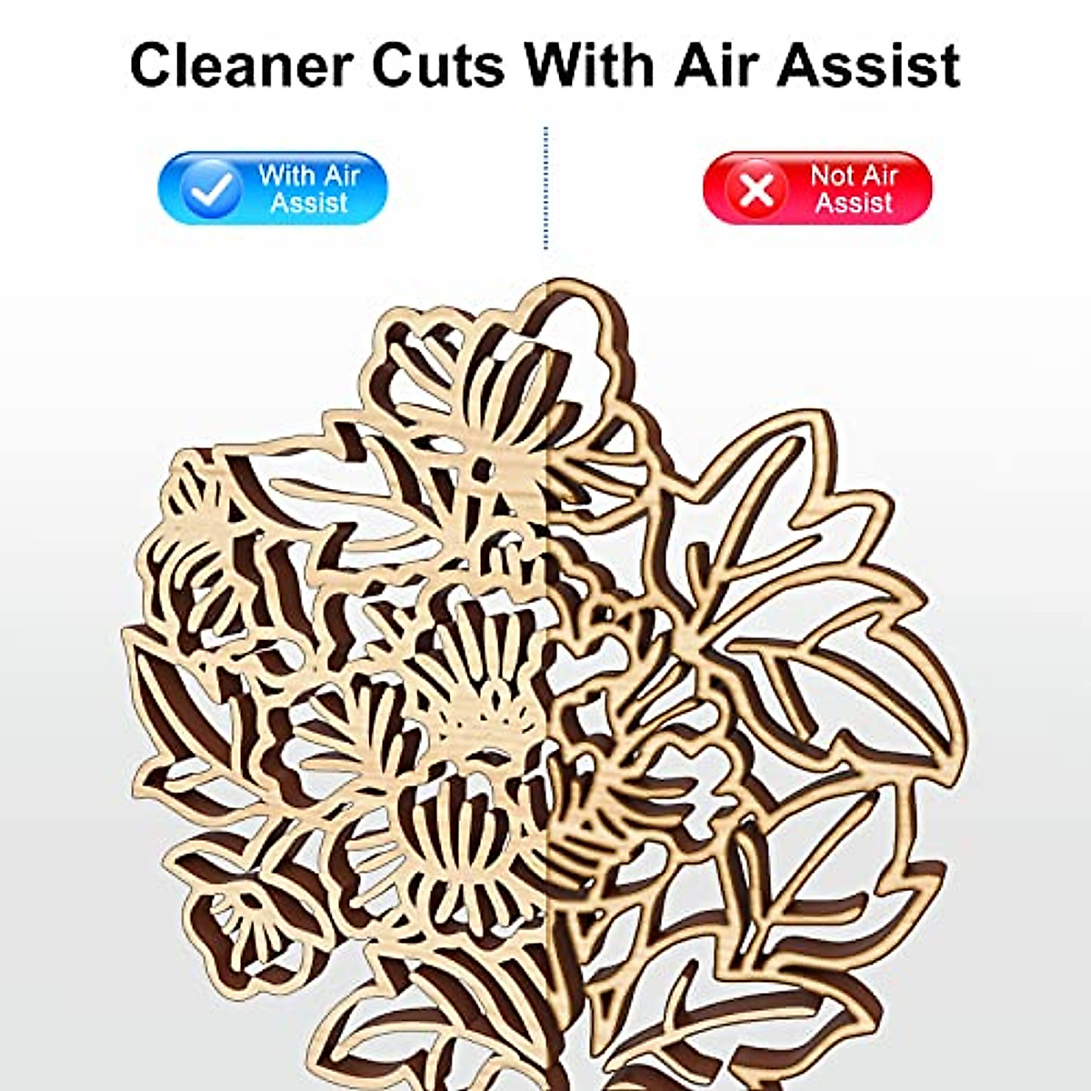 LASER TREE Air Assist, Laser Air Assist Pump for Laser Cutter and Engraver, Adjustable 10-30 L/Min Airflow for Laser Cutting and Laser Engraving, Protect Laser Module Lens, Smooth Edge Clean Cuts