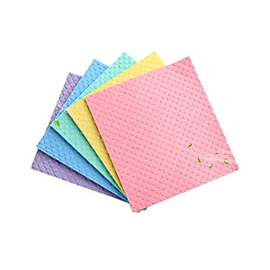 FOMIYES 3Pcs sponge cleaner sink cleaning sponge kitchen cleaning sponges dish scrub sponge dishwashing sponge Dish towels wood pulp cotton