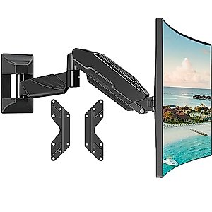 MOUNT PRO Monitor Wall Mount for Max 35 Inch/26.4lbs Ultrawide Computer Screen, Premium Heavy Duty Single Monitor Arm, Full Motion Wall Monitor Mount with VESA Extension Kit, Max VESA 200x200mm