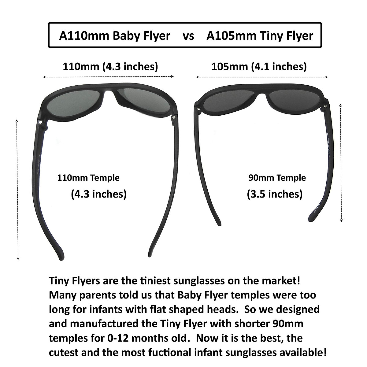 Top Flyer - A105mm (Black no Strap)