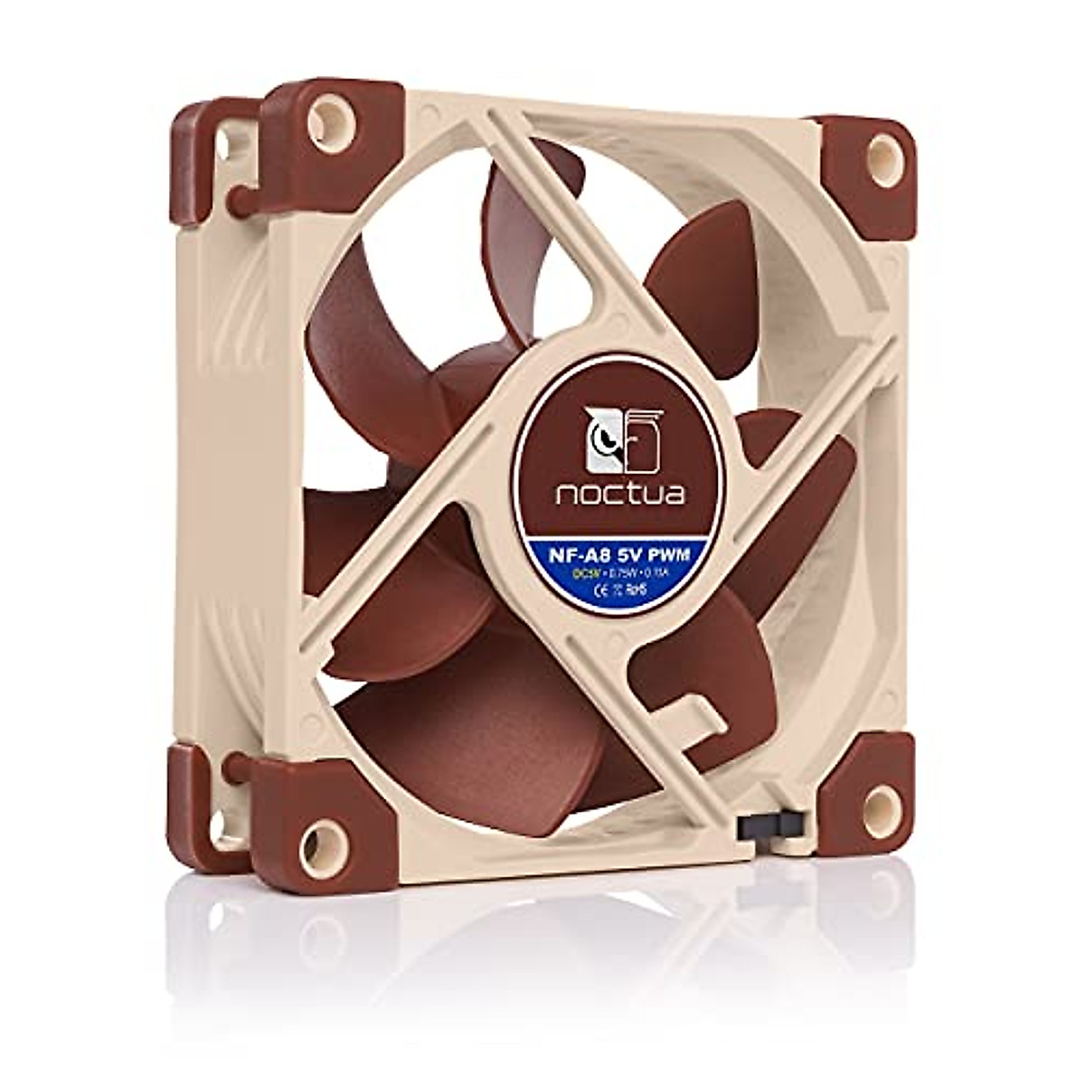 Noctua NF-A8 5V PWM, Premium Quiet Fan with USB Power Adaptor Cable, 4-Pin, 5V Version (80mm, Brown)
