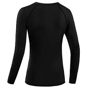 ROAR MMA Grappling Rash Guard BJJ Training No Gi UFC Fight Gear Long Sleeve Shirt (Small, Black)