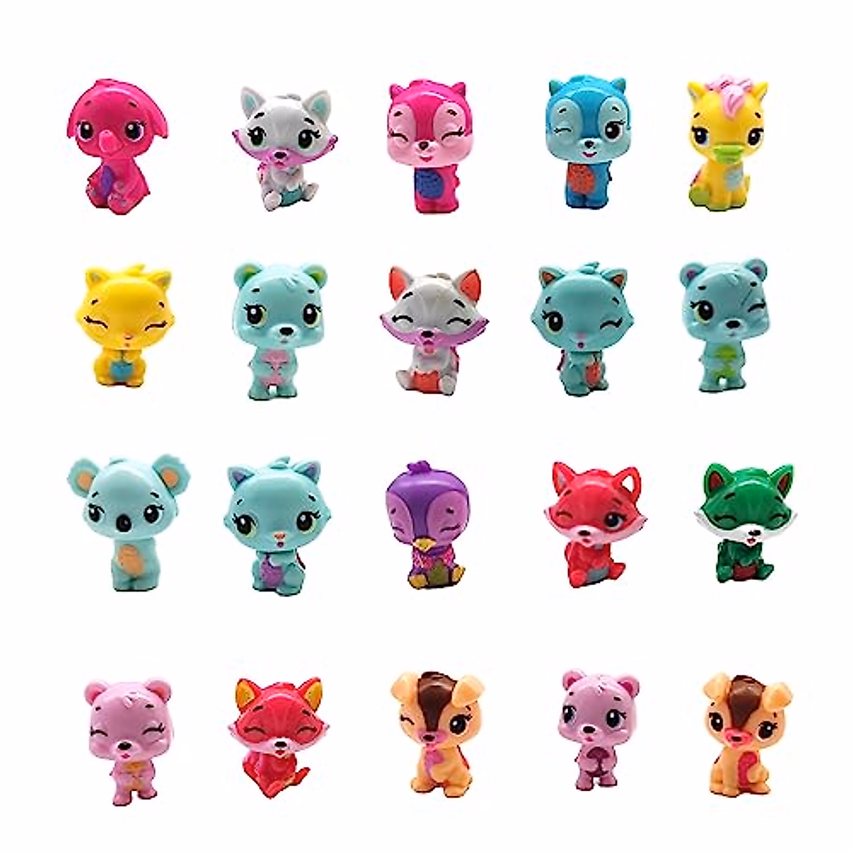 Beauy Girl Cute Miniature Pet Doll, 20 Pcs Random Mini Cute Pets Toy Doll Set Cake Topper Decoration Plant Pot Craft Dollhouse Decor