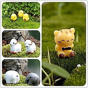 EMiEN 31 Pieces Mini Animals Miniature Ornament Kits,Tiny Animals Figurines,Fairy Garden Accessories,Fairy Garden Supplies,Fairy Garden Animals For Fairy Garden,Dollhouse,Plant Pots,Bonsai Craft Decor