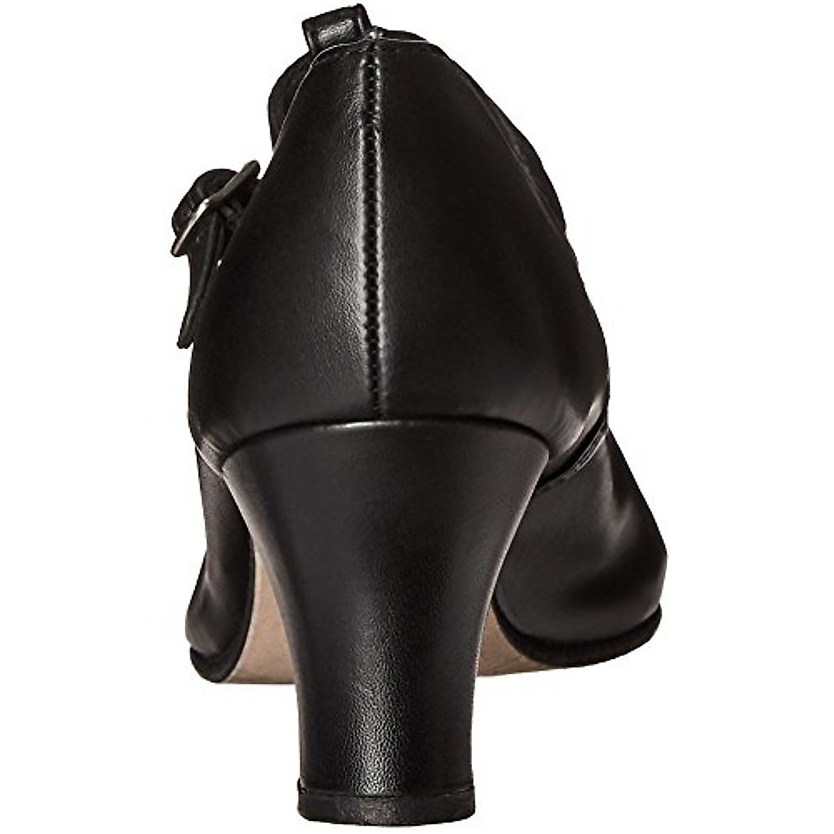 Capezio Womens Jr. Footlight T-Strap Dance Shoe, Black, 8 US