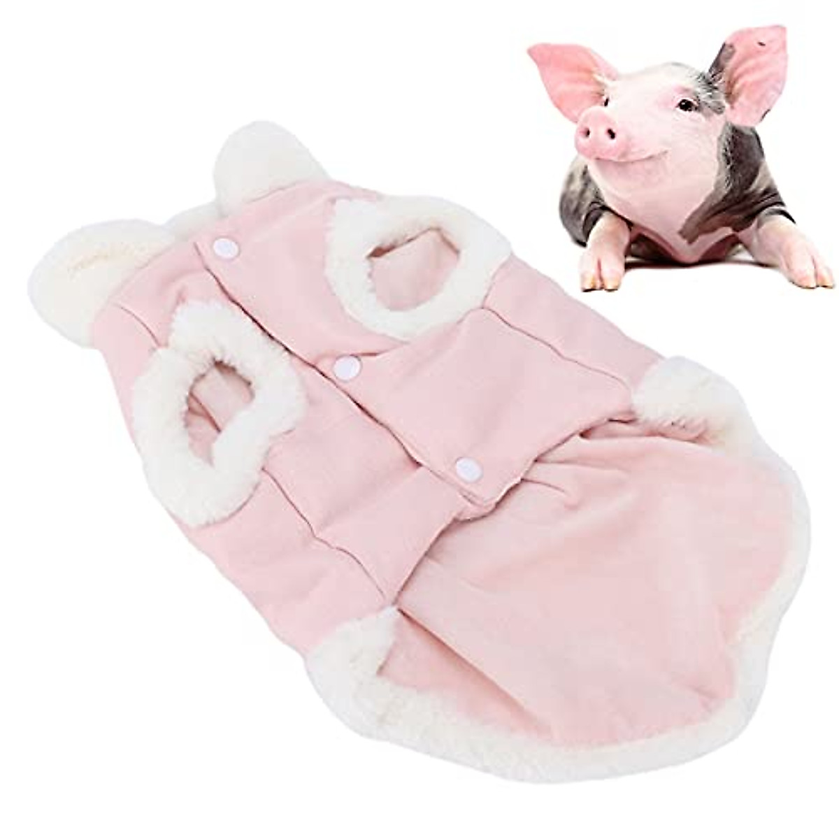 Shanrya Pet Clothes, Easy Put on and Take Off D‑ Buckle Pet Sweater Coat for Indoor for Sleeping Time for Outdoor for Winter and Autumn(L)