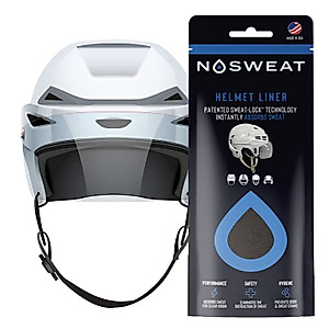 Hockey Helmet Sweat Liners and Sweatband by NoSweat Patented Sweatlock Technology 3 | 6 | 12 | 25 | 50 Pack (50)
