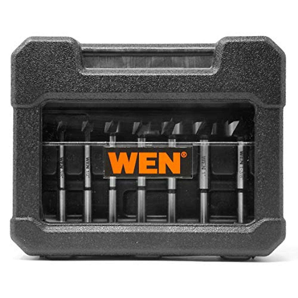 WEN FB3508 8-Piece Forstner Bit Set with Carrying Case