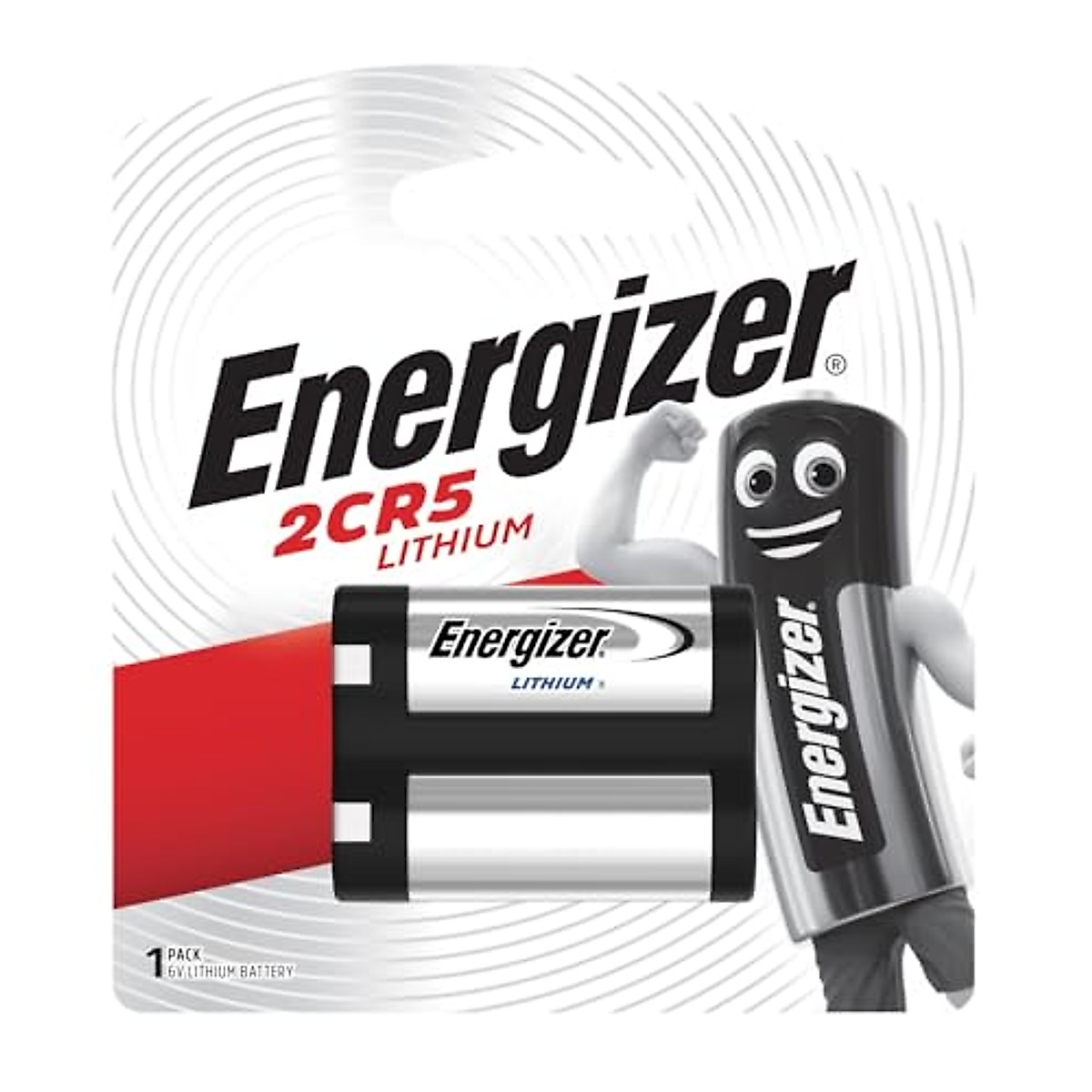 Energizer 2CR5 Lithium Battery (Packaging may vary)