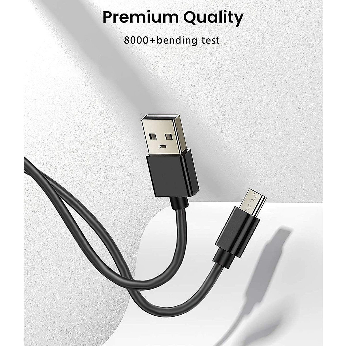 Neck Fan Charger Cable, USB Charging Cable Compatible with Comlife/Control Future/GULAKI Portable Neck Fan Camping Fan Mini Clip On Fan