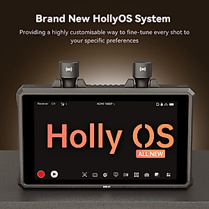 Hollyland Mars M1 Enhanced Wireless Transmitter & Receiver & Monitor, 3-in-1, SDI/HDMI Wireless Video Transmission System with 450ft (150m) Los Range and 0.08s Ultra-Low Latency, Solo Kit