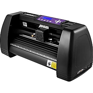 VEVOR Vinyl Cutter, 14 in / 375 mm Vinyl Plotter, Off-line Cutting Machine w/LCD, Desktop Design, Adjustable Force and Speed for Sign Making Plotter Cutter, Available with COM, USB and U-Disk 3 Ports