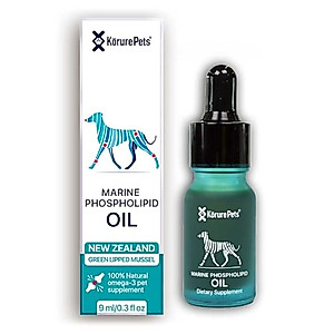 Kōrure Pets Dog Hip and Joint Care, Green Lipped Mussel Oil, for Joint Health, Joint Flexibility, Mobility Support, Made in New Zealand, 0.3 Fl Oz / 1 Fl Oz (9ml/ 0.3 Fl Oz)