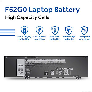 F62G0 Battery for Dell INSPIR0N 7370 7373 5370 7380 7386 P91G Vostro 13 5370 13-5370-D1505G Laptop P83G P83G001 P83G002 RPJC3 0RPJC3 39DY5 F62GO