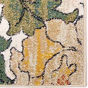 Simply Southern Cottage Jefferson Floral Area Rug, 6' x 9', Green