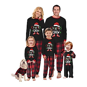 Lizxun Christma Pajama Family Christmas Pjs Matching Sets Christmas Pajamas for Family Cute Sleepwear for Women Men Teens Women Mom