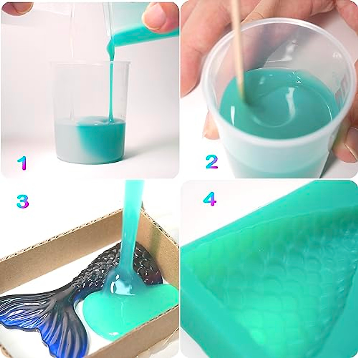 BBDINO Silicone Mold Making Kit, Super Elastic Silicone for Mold Making 140.8 Oz, Mold Making Silicone Rubber Platinum, Ideal for Casting 3D Resin Molds| Silicone Molds| Food Molds 1:1 by Volume