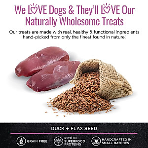 Smart Cookie Duck Jerky Dog Treats with Flax Seed, Omega Oils- Hypoallergenic Strips for Dogs and Puppies with Allergies, Sensitive Stomachs - Dehydrated, Grain Free, Made in USA - 3oz Bag, Pack of 1