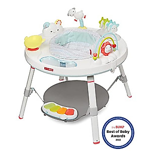 Skip Hop Baby Activity Center: Interactive Play Center with 3-Stage Grow-with-Me Functionality, 4mo+, Silver Lining Cloud