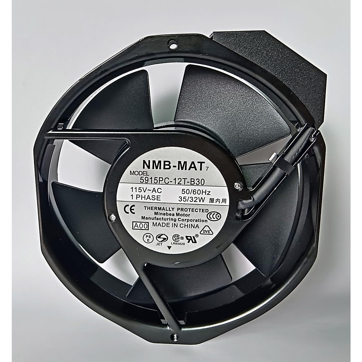 5915PC-12T-B30 Fan 5915PC-12T-B30-A00 115V 50/60Hz 35/32W 172×150×38mm Cooling Fan