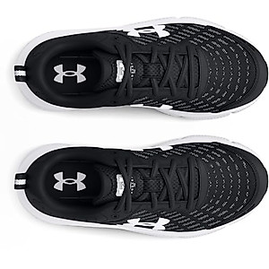 Under Armour Boys' Grade School Assert 10, (001) Black/White/White, 7, US