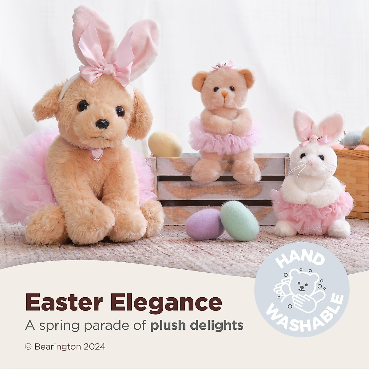 Bearington Lil’ Twirls Ballerina 6 Inch Bunny Stuffed Animal - Stuffed Bunny - Ballerina Bunny