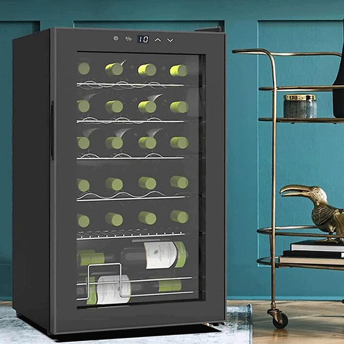 70L Compressor Wine Cooler Refrigerator | Large Freestanding Wine Cellar | 41f-64f Digital Temperature Control Wine Fridge for Red White Champagne or Sparkling Wine