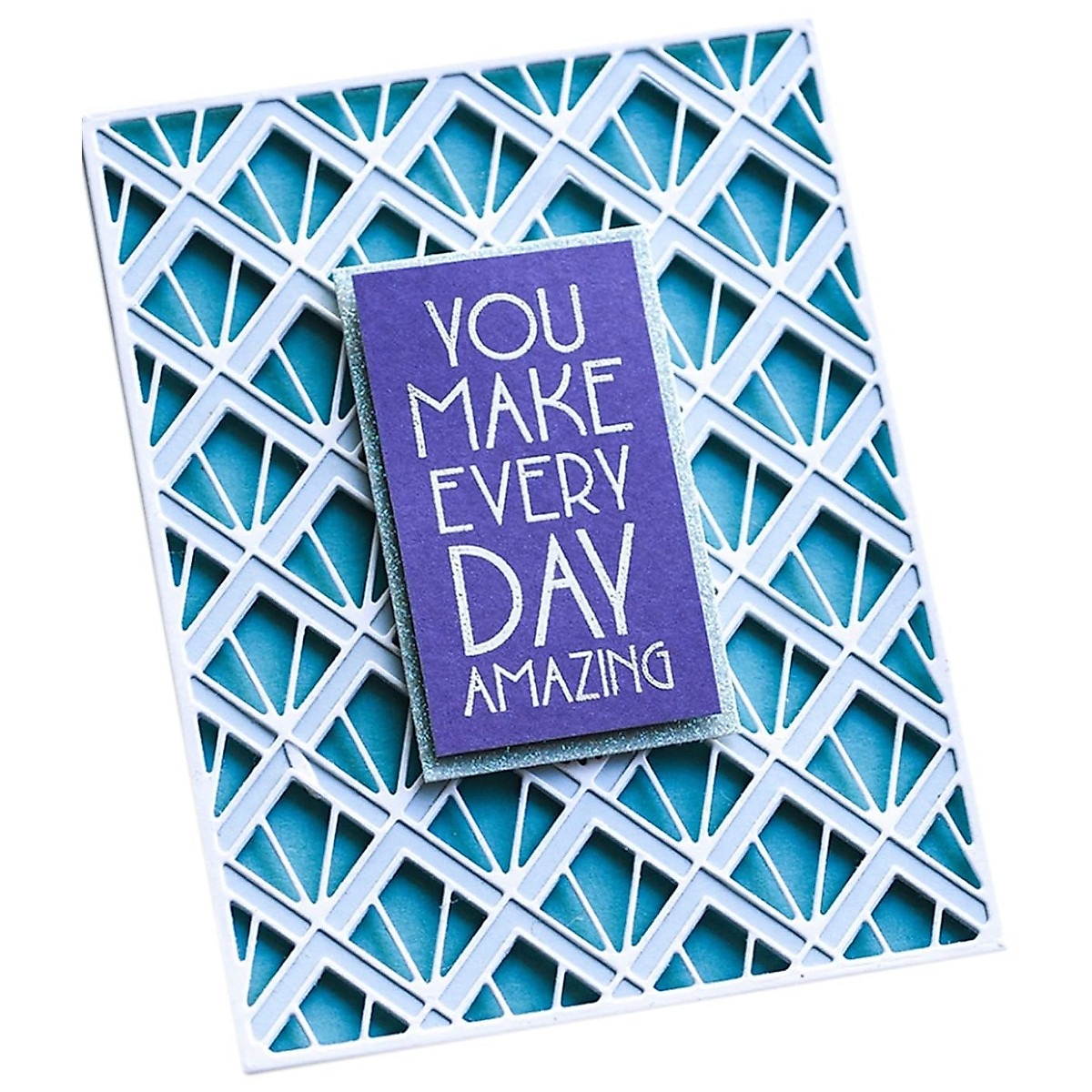 Ammsochy Christmas Border Background Cut Dies DIY Crafts for Paper Card Making Metal Scrapbooking Cutting Tools Album Arts Embossing Template 4.5X5.7IN (Décor Frame D)