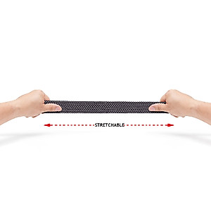 TOUGERJOY Mens Stretch Belt, Woven Elastic Braided Web Belt Casual for Golf Hunting Pants Jeans Medium Blue + Apricot