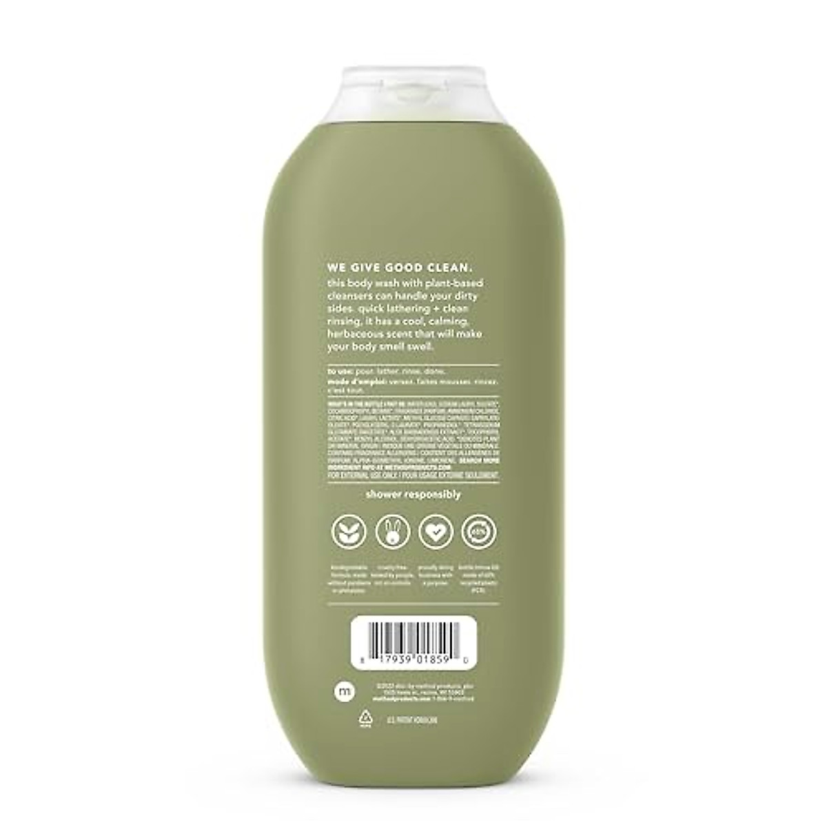 Method Men Body Wash, Juniper + Sage, Paraben and Phthalate Free, 18 fl oz (Pack of 1)