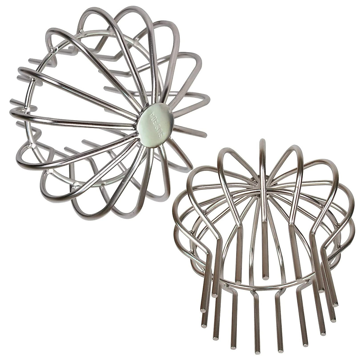 Baitaihem 304 Stainless Steel Drain Outdoor Roof Anti-Blocking Line Cap Drain Cover Gutter Protector Cleaner Gutter Cleaning Tool,4 inch