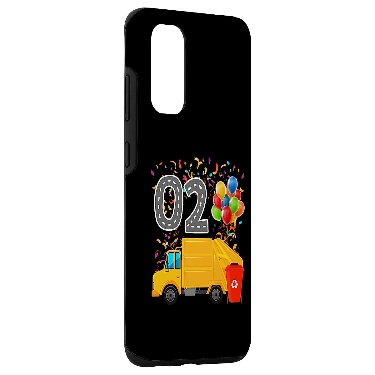 Galaxy S20 Happy O2 Birthday Rear Loader Garbage Truck Case