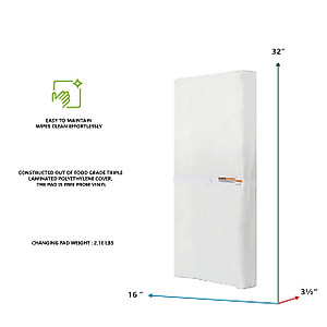 Evolur 3-Sided Contour Changing Pad with 2 Cotton Covers