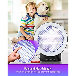 Bug Zapper Indoor, Mosquito Killer Electronic Insect Killer with Drawer, Timing and Remote Control, 860 Sq ft Coverage Fly Trap for Insects, for Home Garden Backyard, Kitchen Camping