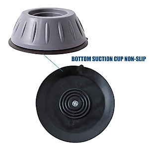 LeLehome Anti Vibration Pads for Washing Machine - 4PCS Washer Dryer Pedestal Rubber Stabilizer Mat Foot Support Protects Noise Reduction