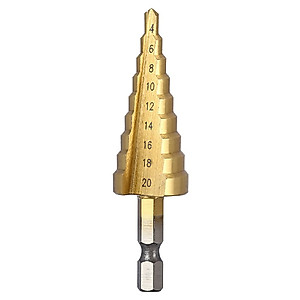 3pcs 4-12 4-20 3-12mm Step Drill Bits High Speed Steel Cone Titanium Coated Tool Sets Metal wood plastic Hole Cutter