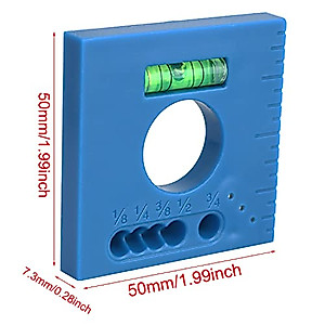 Offset Ruler Trim ZRM&E Blue Measuring Tool Window Cutting Parallel Lines Corners Position Mark Tools for Nails, Screws or Cutting Marking Offset, 5 in 1 Multifunction Ruler
