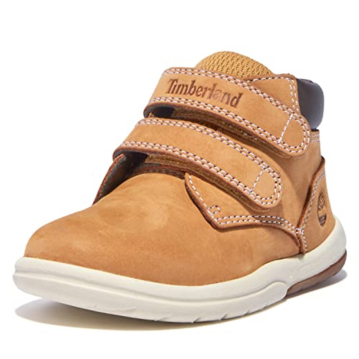 Timberland unisex child Toddle Tracks Hook & Loop Ankle Boot, Wheat Nubuck, 7 Toddler US