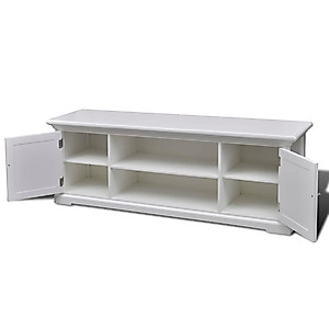 SLGSDMJ Entertainment Center Stand Unit, Living Room Locker Table, Modern tv Cabinet, Media Console Table, Living Room Bedroom tv Console, Home Entertainment Center, tv Cabinet White Wood
