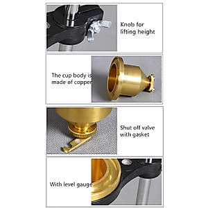 GLTL Paint-4 Liquid Viscosity Test Tool w/Viscometer Flow Cup Viscometer Cup 4# Flow Viscosity Cup Liquid Flow Meter Liquid Viscosity Tester with Base
