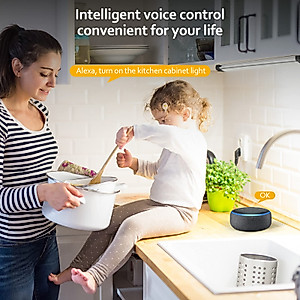 Under Cabinet Lights Kit, LED Smart Dimmable Strip Lighting Fixtures, 24V Plug in Linkable Bar LED Counter Lights for Pantry, Kitchen, Shelf, Bookcases, Showcase (6 PCS, Cold White)