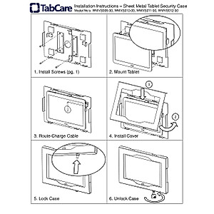 TABcare Locking Anti-Theft Metal Case for Dell Latitude 7200 7210 2-in-1 for Kiosk, POS, Store, Show Display, Time Clock (Latitude 7200/7210, Black)