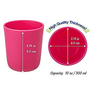 Dulce Worlds SUGARCANE Kids Cup 10 oz - 5 Pack, BPA Free - USDA Certified Toddler Cup - Dishwasher Safe, Reusable, Unbreakable - Multi