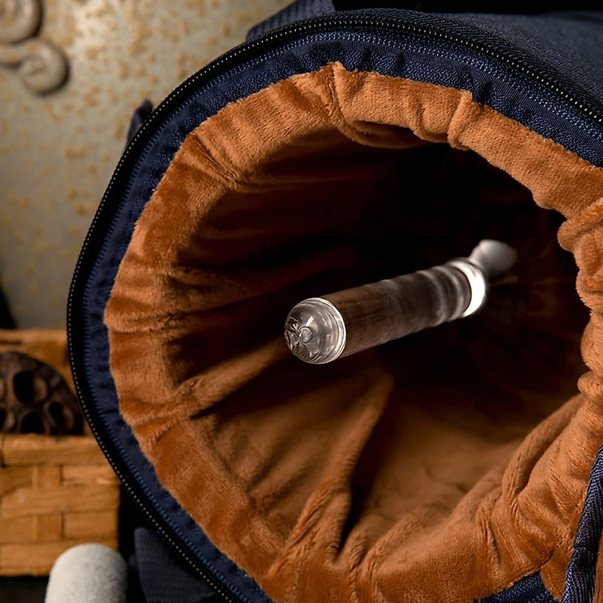 KEMNGO 6 Inch F Note Handheld Clear Crystal Singing Bowl, Handle Quartz Singing Bowl with Carry Case and Suede Mallet (Size : F Note)