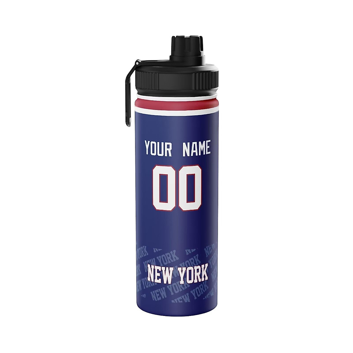 ANTKING New York Tumbler Travel Mug Coffee Cup Custom Name Number for Men Gifts Women Youth