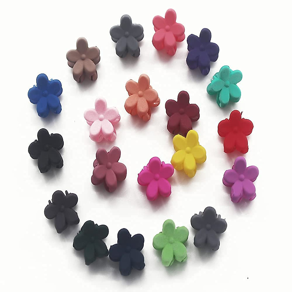 80 Piece Mini Hair Clips for Girls,Cute Candy Colors Flower Hair Pins for Toddlers Bangs Kids Children and Women Hair Bangs Little Clips Accessories