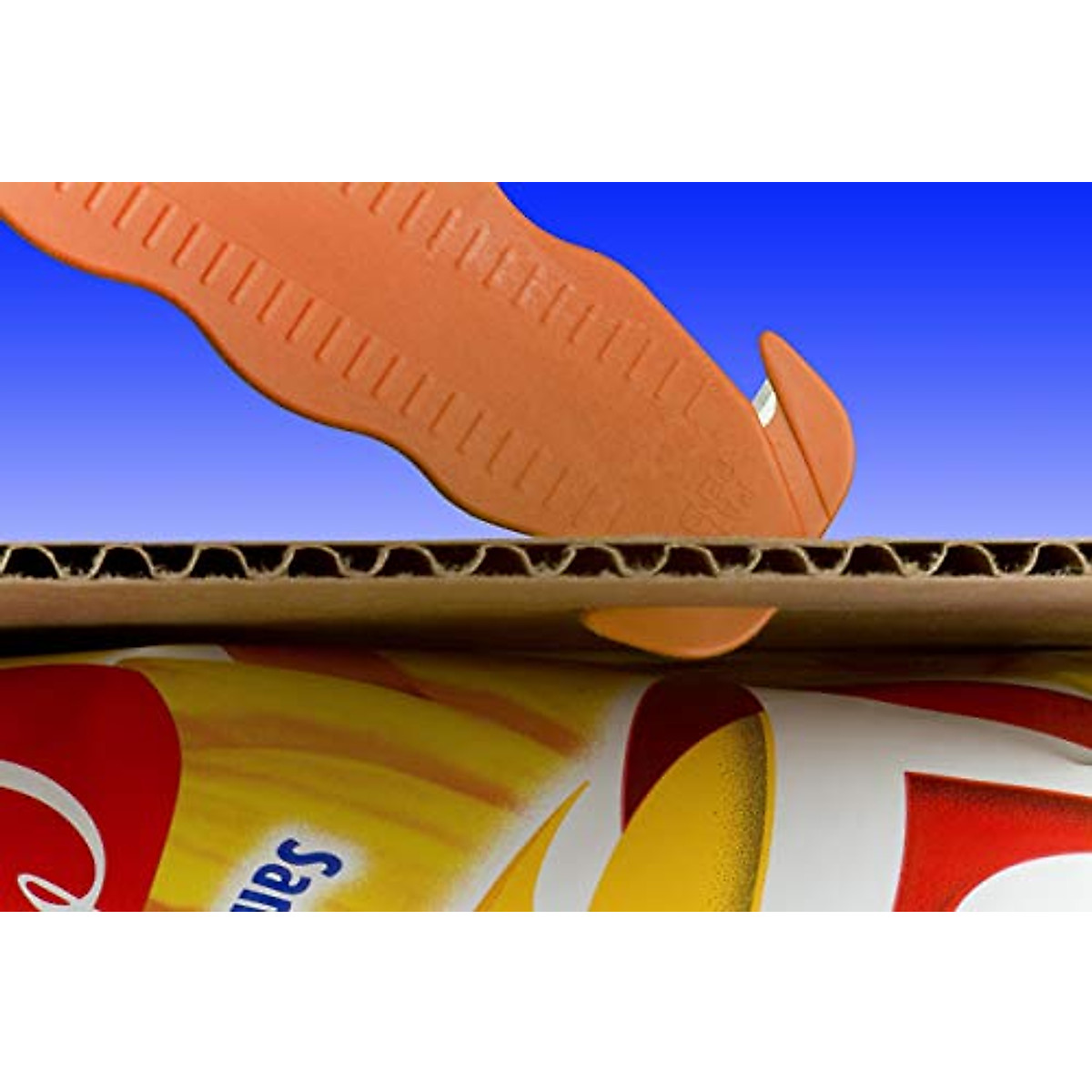 Klever Innovations Cutter Stainless Steel Package Opener, Safety Utility Cutter Assorted Colors 10 pcs, KLEVER - 10/PACK MIX