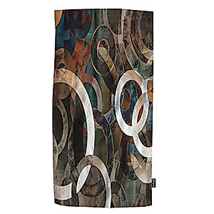 oFloral Art Vintage Hand Towels Absorbent Macro Ornamental in Beige, Olive, Light Grey Green, Brown and Black Colors Soft Cotton Hand Towel for Bathroom, Hotel, Gym and Spa Towels 30x15 inch