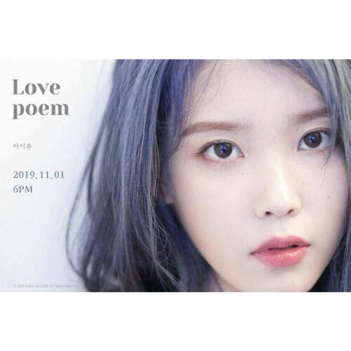 IU 'Love Poem' 5th Mini Album CD+1p Poster+112p PhotoBook+1p PhotoCard+1p Bookmark+Message PhotoCard SET+Tracking Kpop Sealed