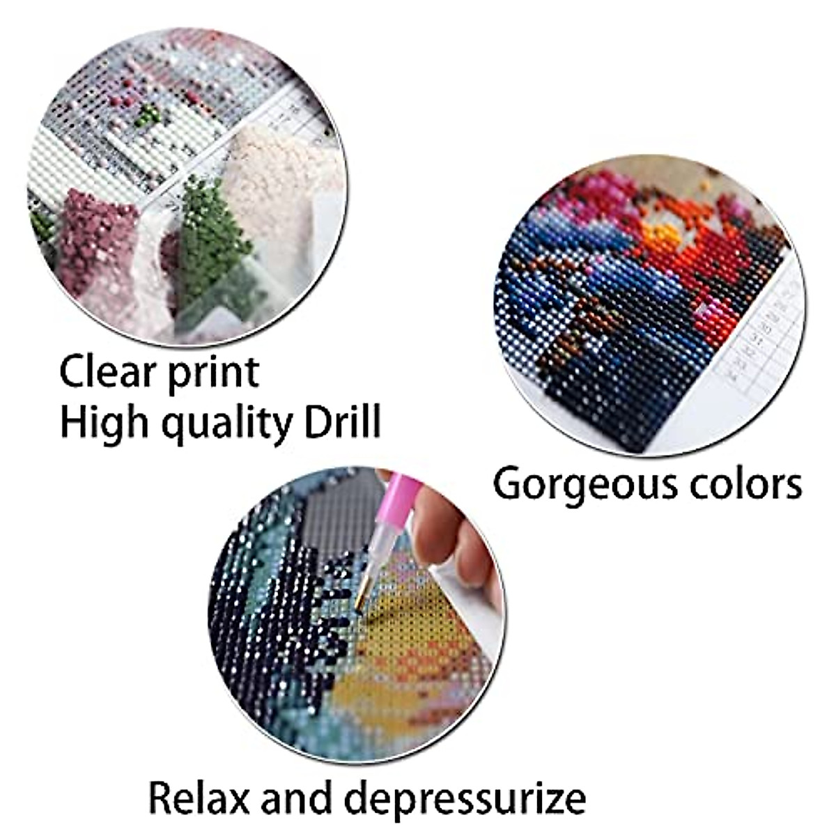 Carpaton Custom 5D DIY Diamond Painting Kits Full Drill for Adults,Personal Customized Gifts,Personalized Diamond Art for Home Wall Decor (11.7x11.7inch/30x30cm, Round Drill)